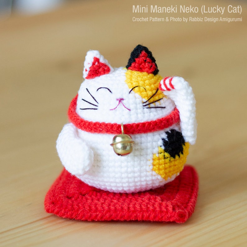 PDF Pattern Mini Lucky Cat Pattern - Etsy UK