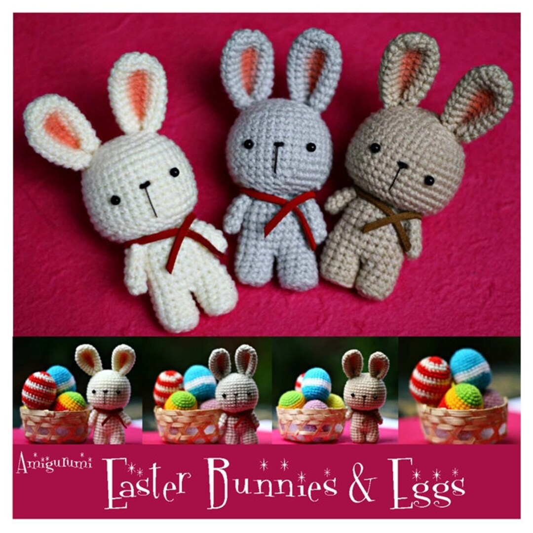 PDF Pattern Easter Bunnies and Eggs HQ - Etsy