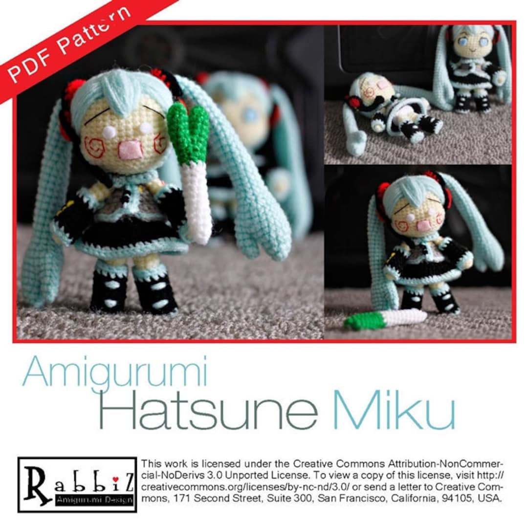 PDF - Amigurumi Miku Pattern - Etsy