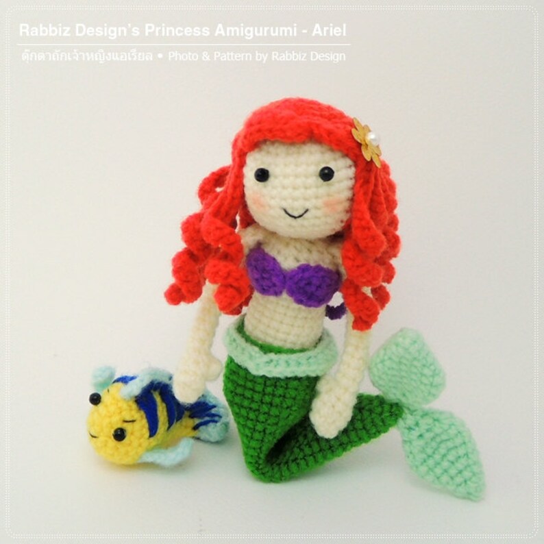 PDF Pattern Amigurumi Princess Ariel the Little Mermaid - Etsy