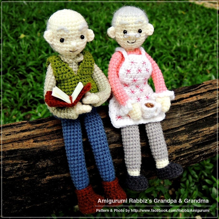 PDF Pattern - Amigurumi Grandpa and Grandma Pattern - Etsy