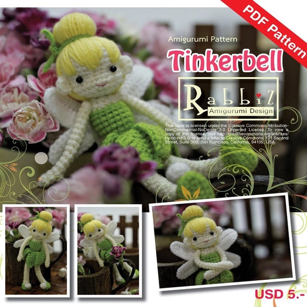 Tinkerbell Pattern - Etsy UK