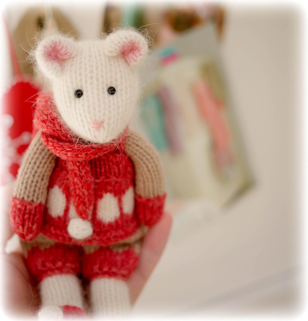 Winter Mice Knitting Pattern: Scandi Christmas Mice, Doll Clothes (PDF ...
