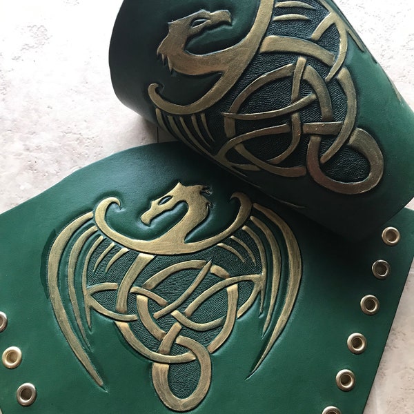 Leather Wrist Dragon - Etsy