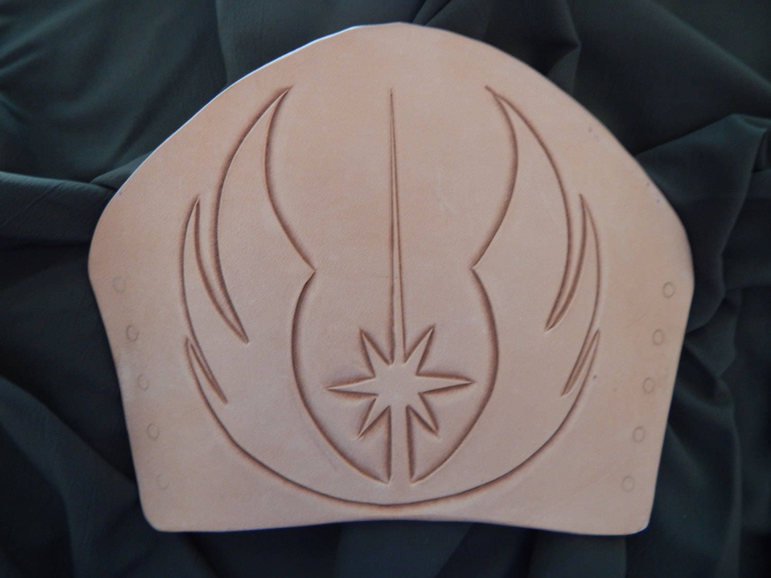 Grey Jedi logo accessories leather cuff armor leather | Etsy