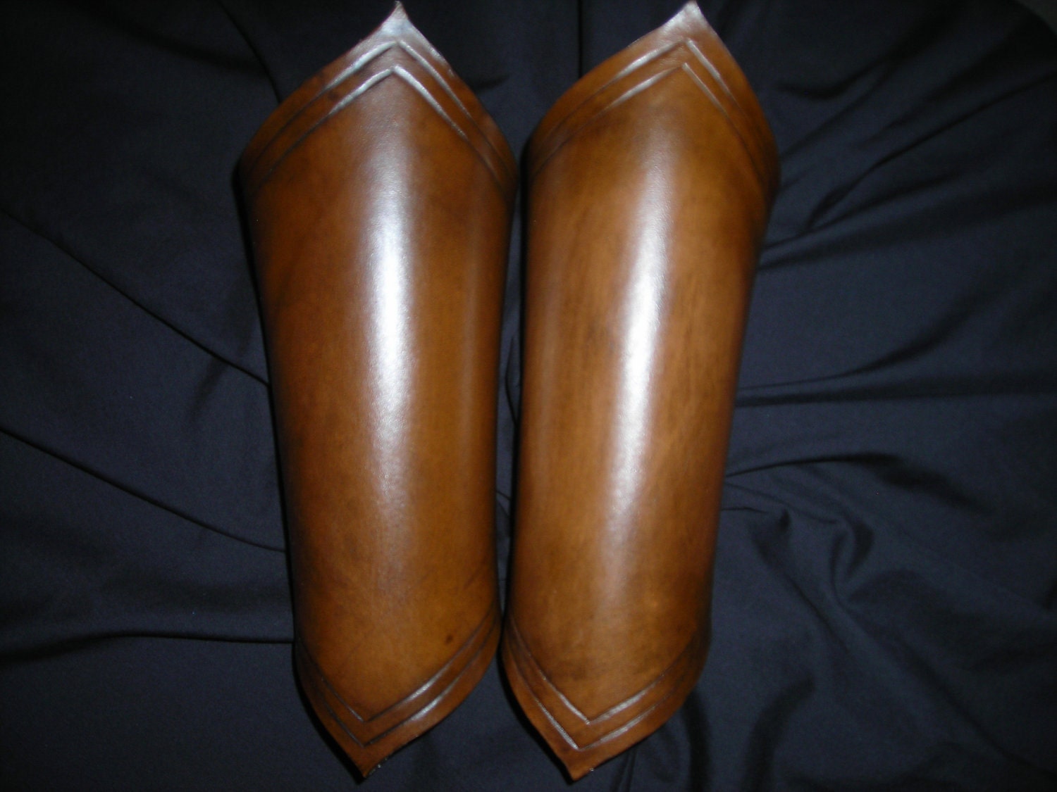 Armor Gauntlets Leather Bracers Get the Point Style Warrior | Etsy