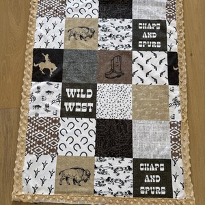 Baby Car Seat Canopy Cover - Custom Patchwork Cowboy Wild West - Baby ...