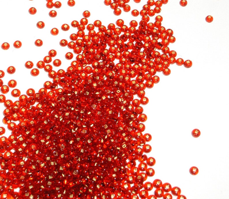 Red Glass Beads 2mm Seed Beads 2mm Red Beads Small Red - Etsy