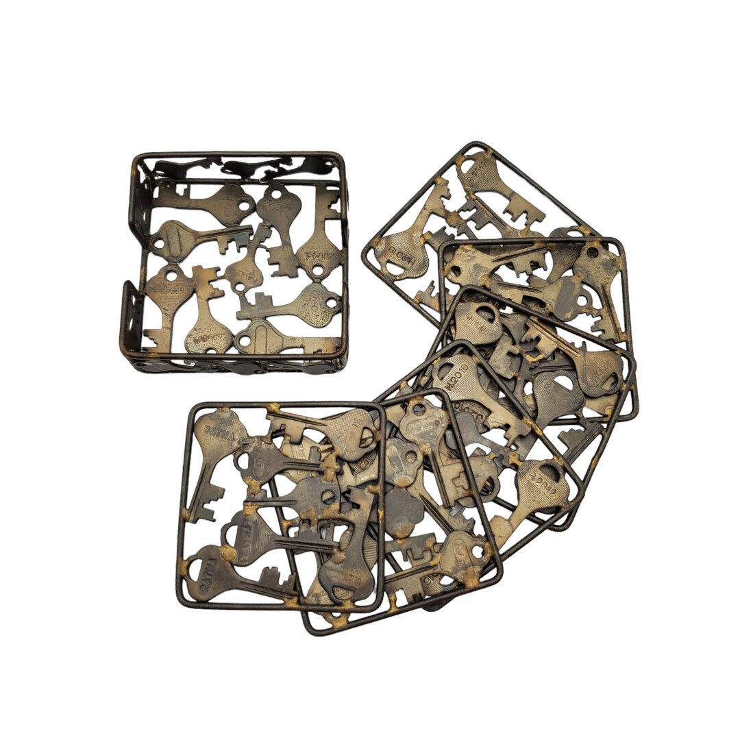 Vintage Set of 6 Handmade Industrial / Steampunk Soldered Key 3.5 ...