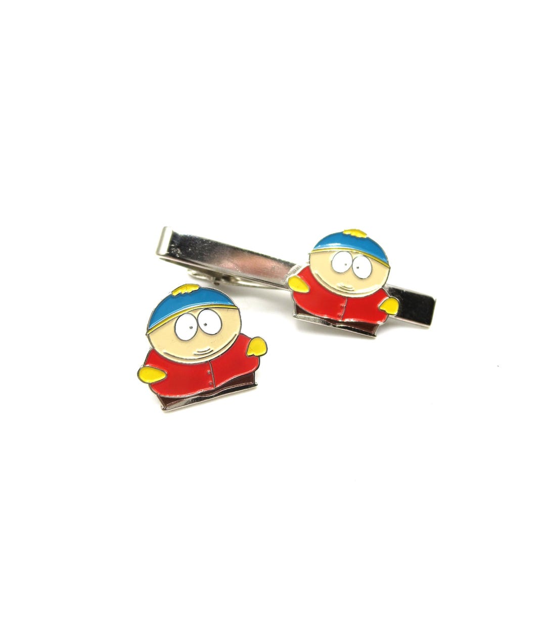 Vintage South Park Eric Cartman Animated Cartoon Silver Tone Enamel Tie ...