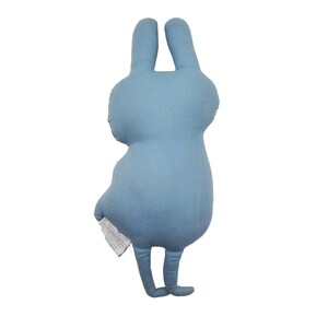 Vintage the Land of Nod 100% Cotton 2D / 2 Dimensional 18" Blue Rabbit ...