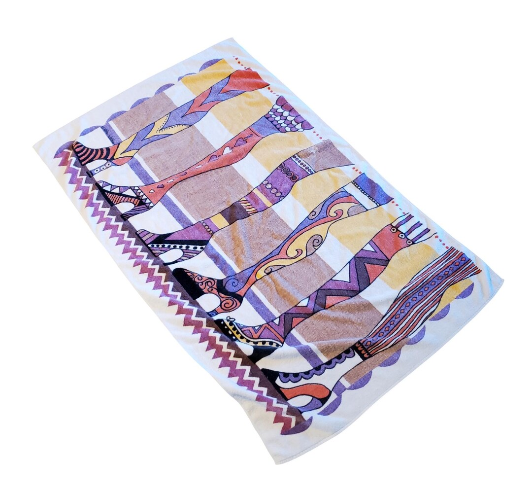 Vintage Helen Webber 60s 70s Style Psychedelic Colorful Retro Stylized ...