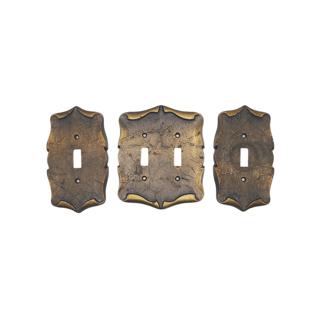 Vintage 1970s Amerock Carriage House Bronze Metal Double & Single Set ...