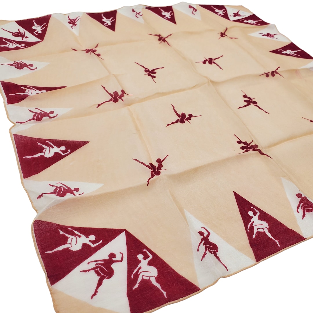 Vintage 1940s Symphony Ballet Ballerina Dancer Dancing Pink Red White ...