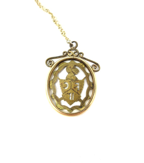 Vintage Unisex Gold Tone / Bronze Metal FCB Knights o… - Gem