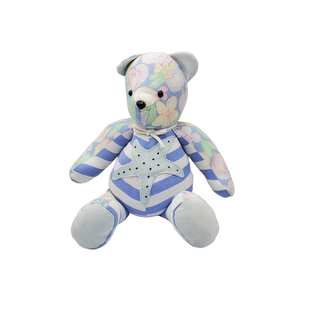 Vintage Handmade With Love Seaside Beach Ocean Striped Floral Sea Star ...