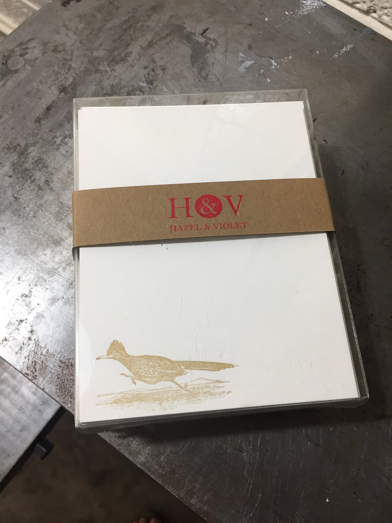 Letterpress Stationery Roadrunner Missing You Flat Cards - Etsy