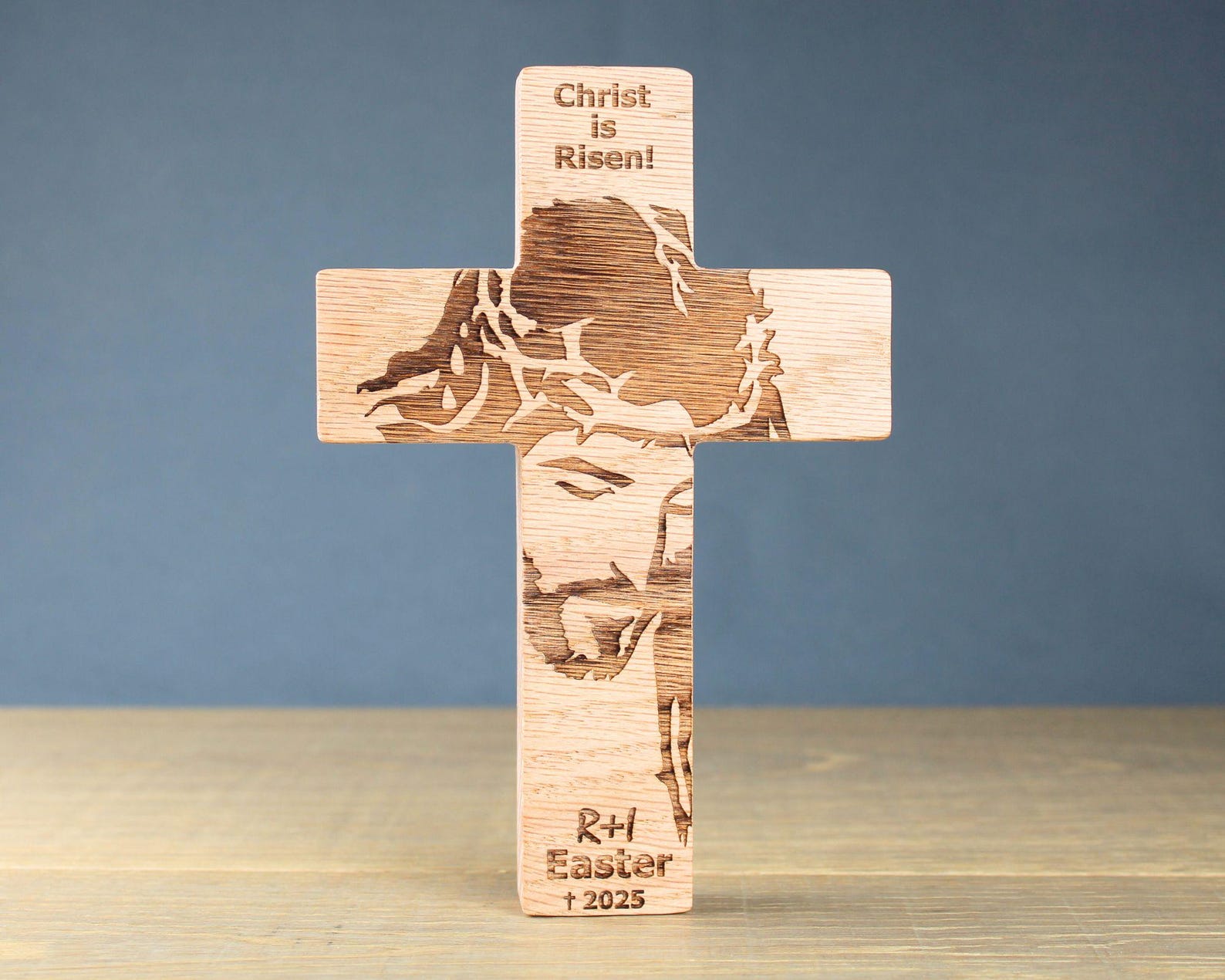 Large Personalized Wooden Cross Engraved - Christian Gift Baptism First ...