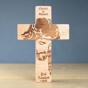 Personalized Wooden Cross With Engraved Name – Custom Gift for Easter ...