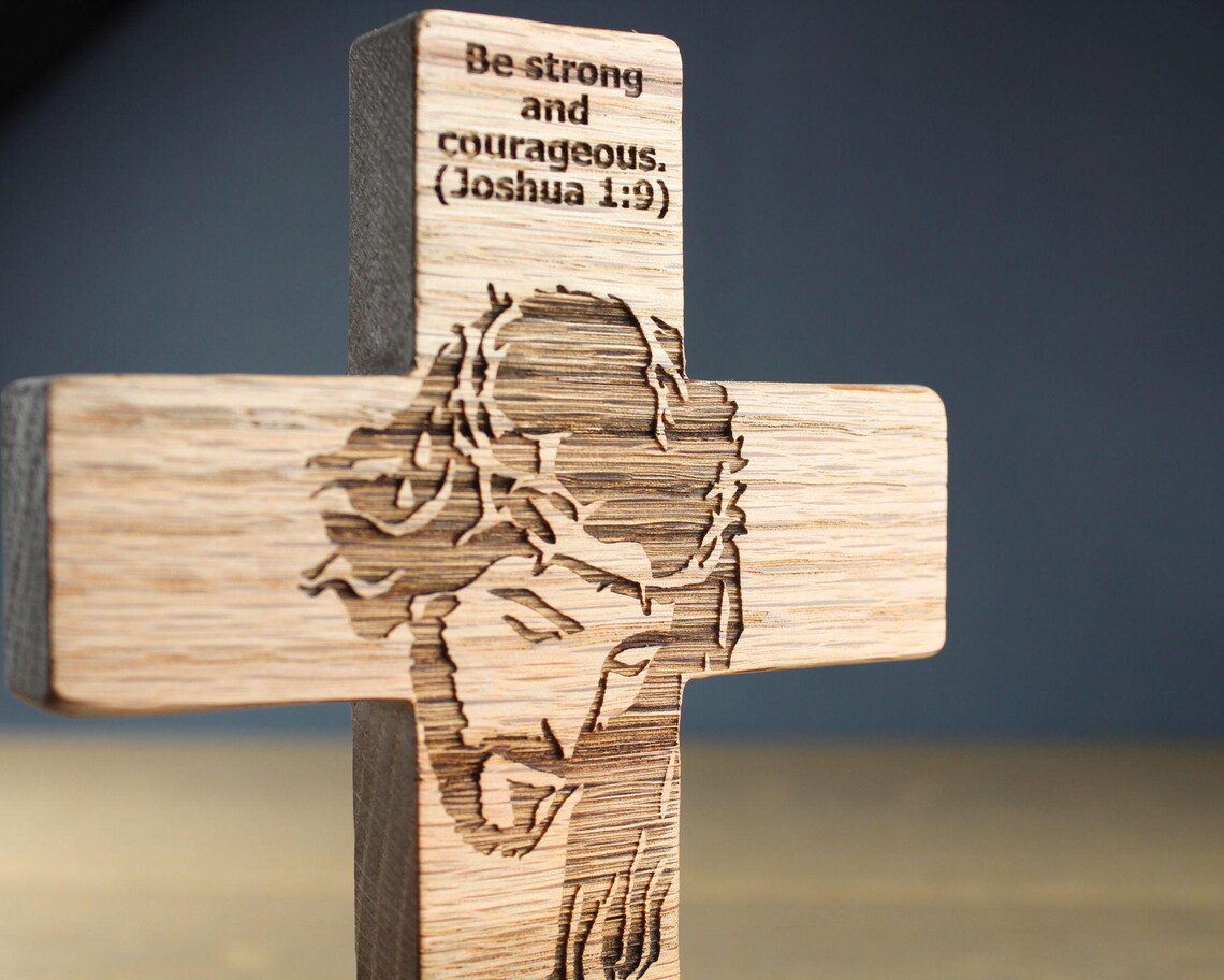 Large Personalized Wooden Cross Engraved - Christian Gift Baptism First ...