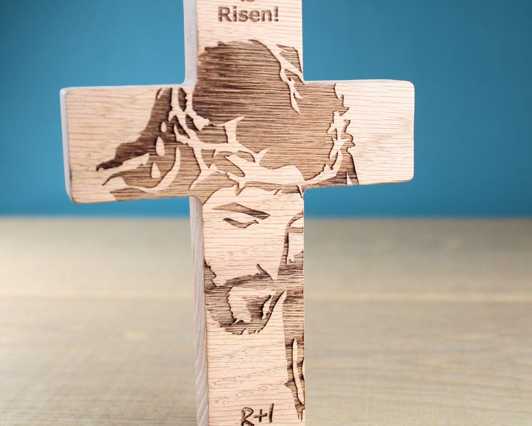 Personalized Engraved Wooden Cross: Custom Christian Gift for Easter ...