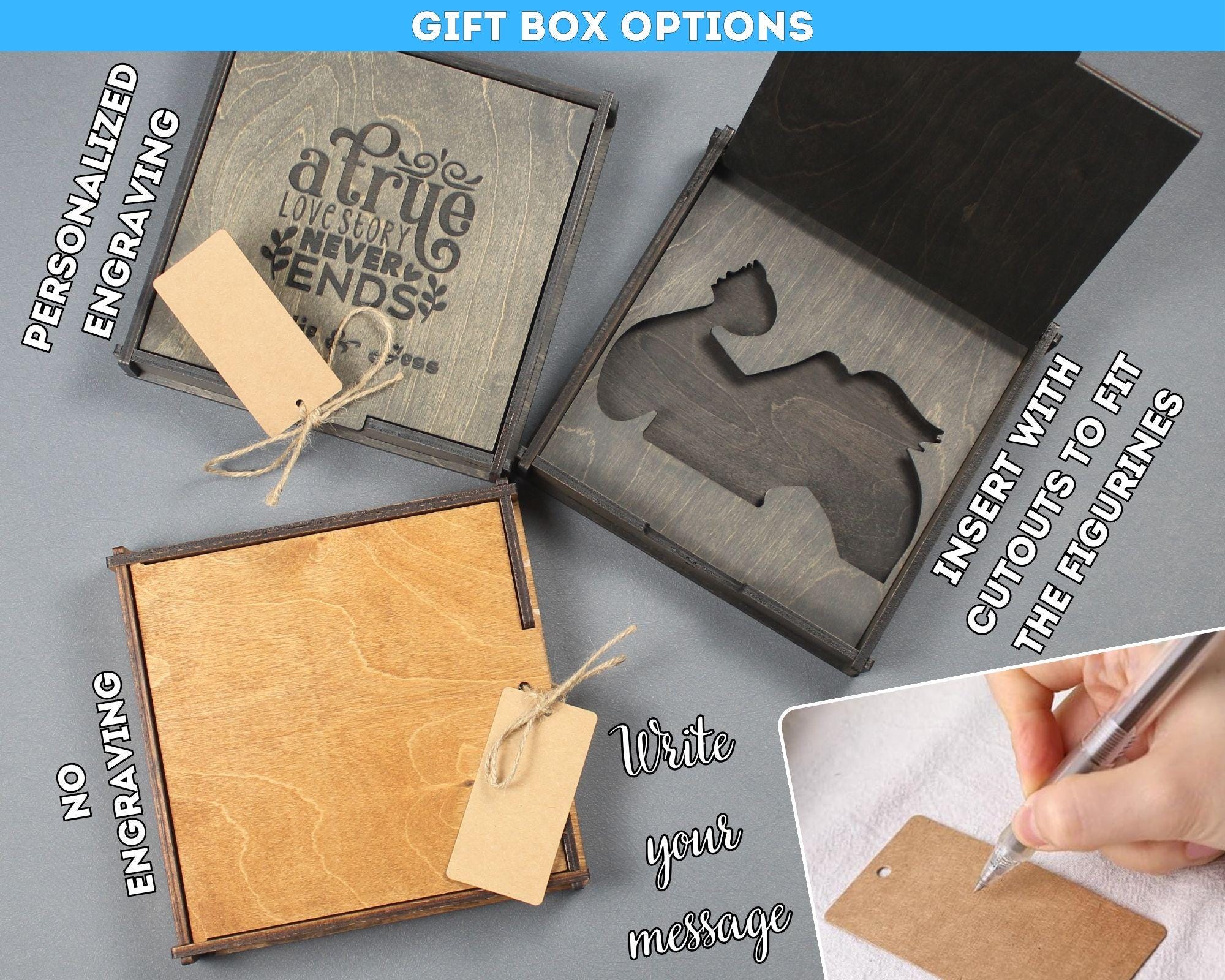 Minimalist Oak Sculpture: Unique Wood Art Gift Featuring Man Woman ...