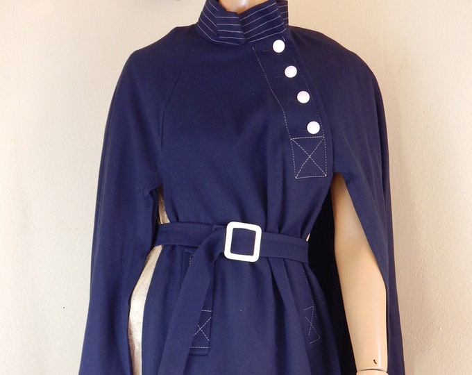 Vintage Vietnam Era Nurses Cape Wool Red Blue Dated 1962 - Etsy