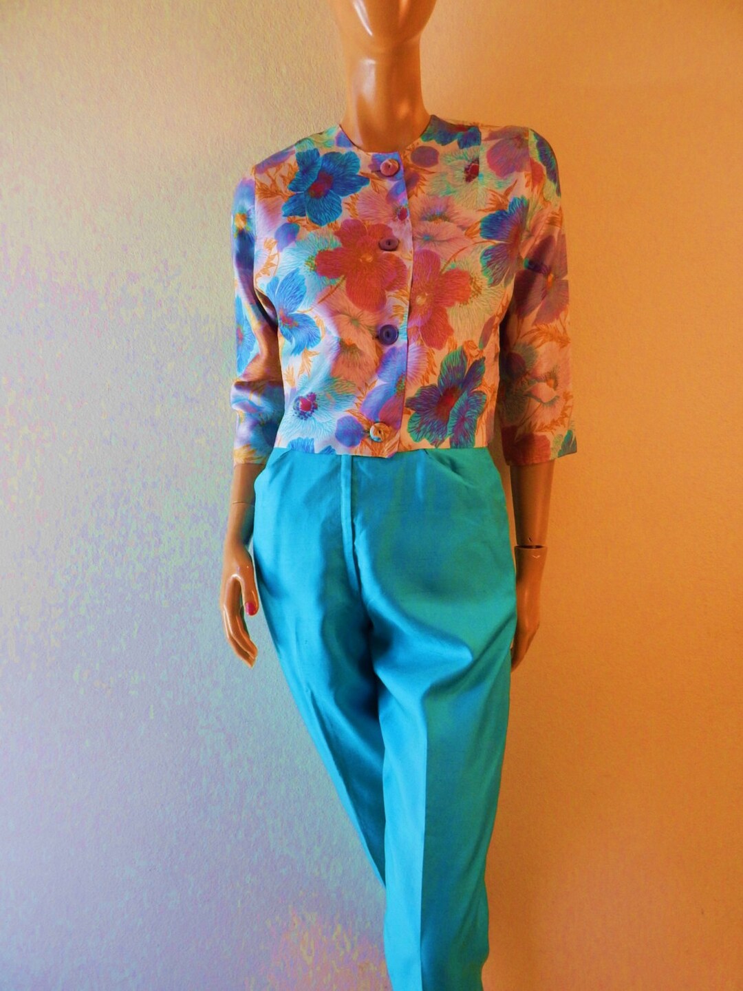 Vintage Silk Jacket, With Lining Circa 1950s, Mcm, BOLERO STYLE - Etsy