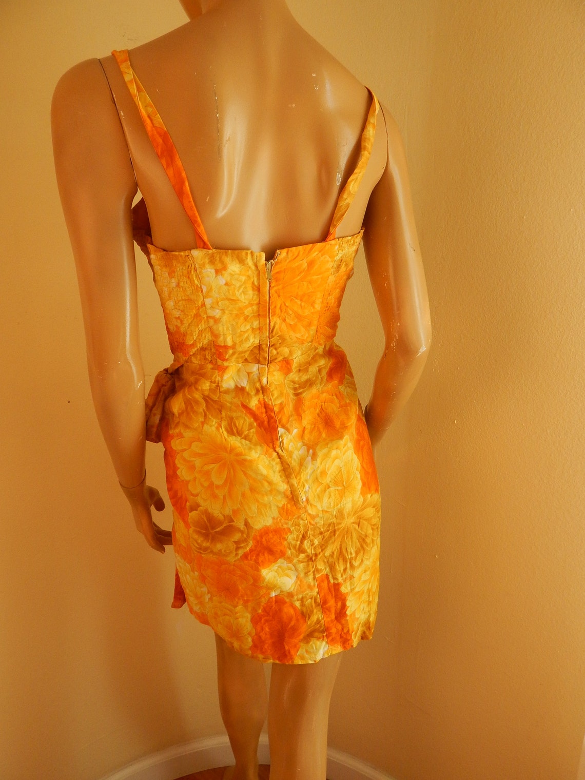 Vintage Hawaiian Sarong Dress 1950s Back Smocking Size 7 | Etsy