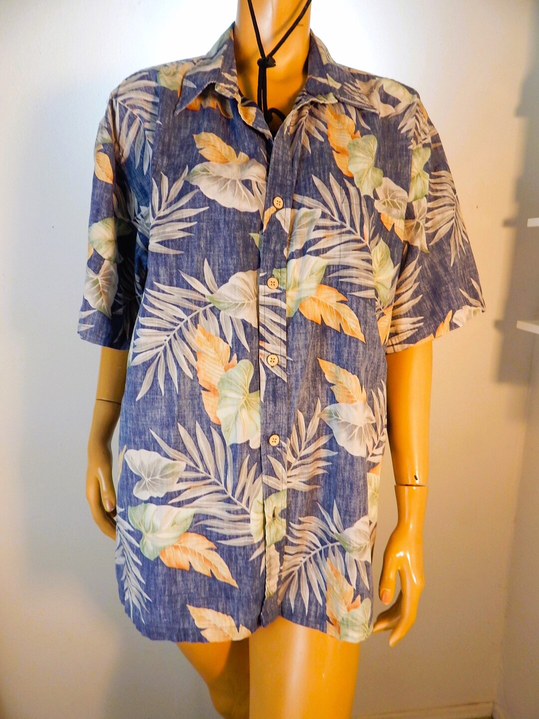 Mens Reverse Print Cotton Aloha Shirt, Cooke Street Cotton Shirt, Mens ...