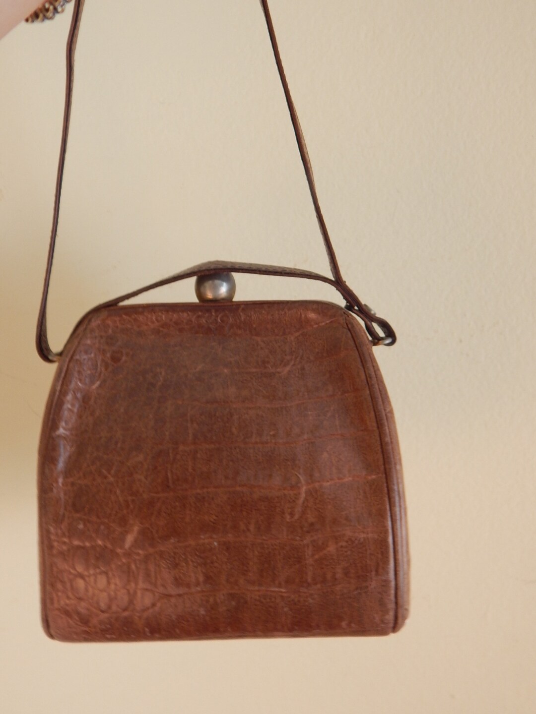 60s Vintage Leather Purse, Jenny Graham Collection, Genuine Leather ...
