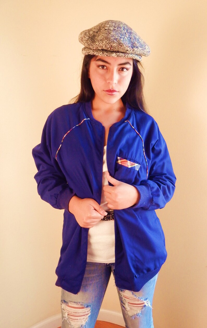 Vintage Plaid Coat, Reversible Coat, Mechanic Coat, Lowrider Jacket ...