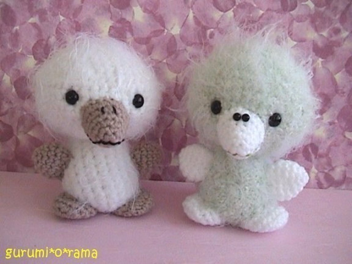Crochet Fuzzy Bird Pattern, Amigurumi Crochet Toy Chick Stuffed Plush ...