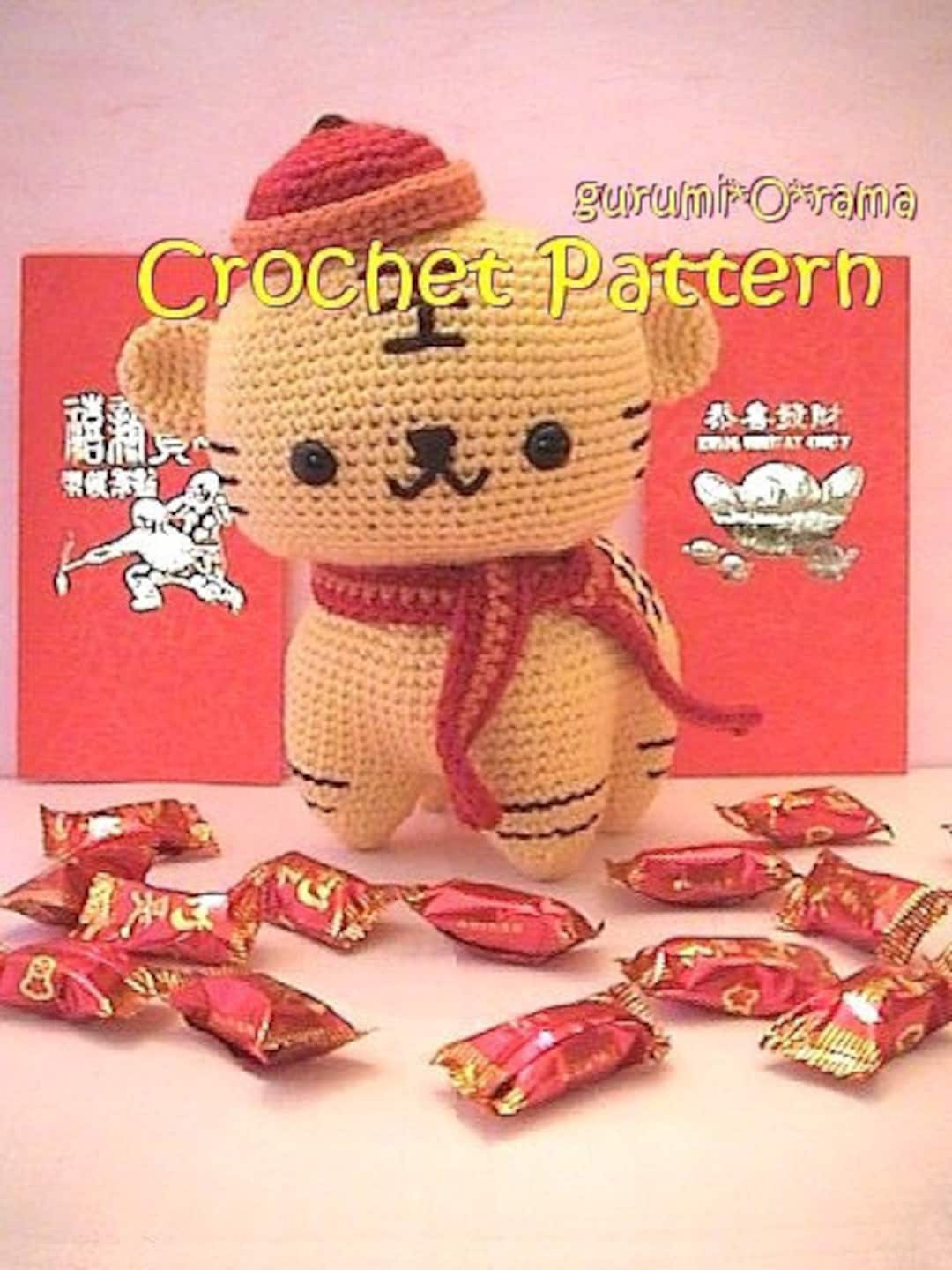 Amigurumi Tiger Crochet Pattern, Crochet Stuff Animal, Kawaii Chinese ...