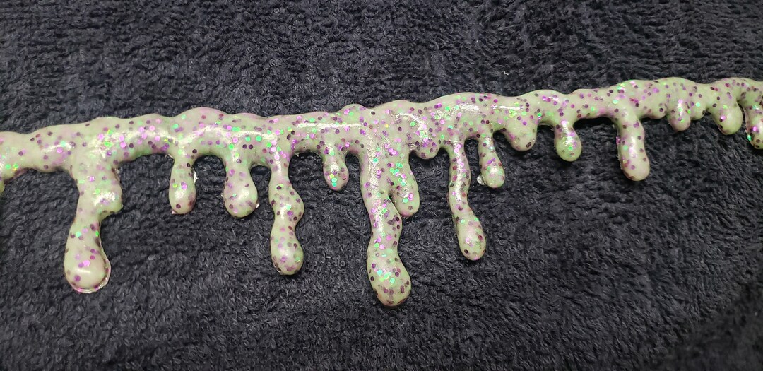 Spectral Ghost Ectoplasm Goo Drip Choker Glow in the Dark - Etsy