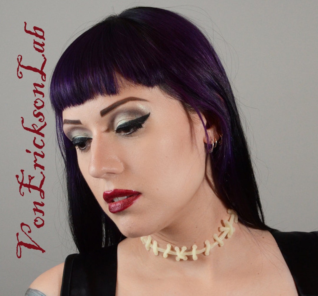 Halloween Jewelry Zombie Stitches Necklace - Glow in the Dark Jewelry ...