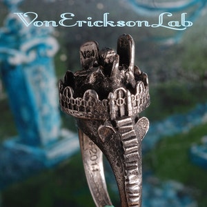 Gothic Cemetery Ring Creepy Gothic Cemetery Ring With Spooky Tombstones ...