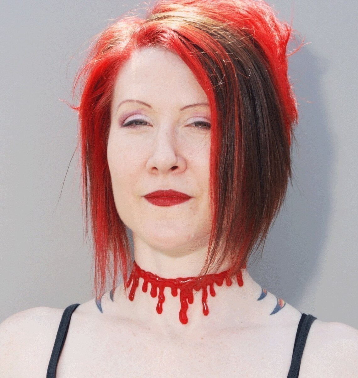 Blood Choker Necklace Extra Drippy Bright Red - Etsy