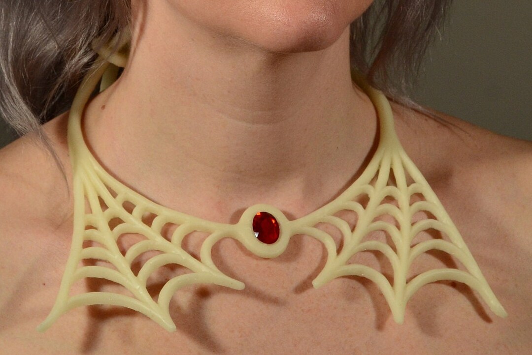 Spider Web Collar Necklace .. New Glow in Dark Version - Etsy