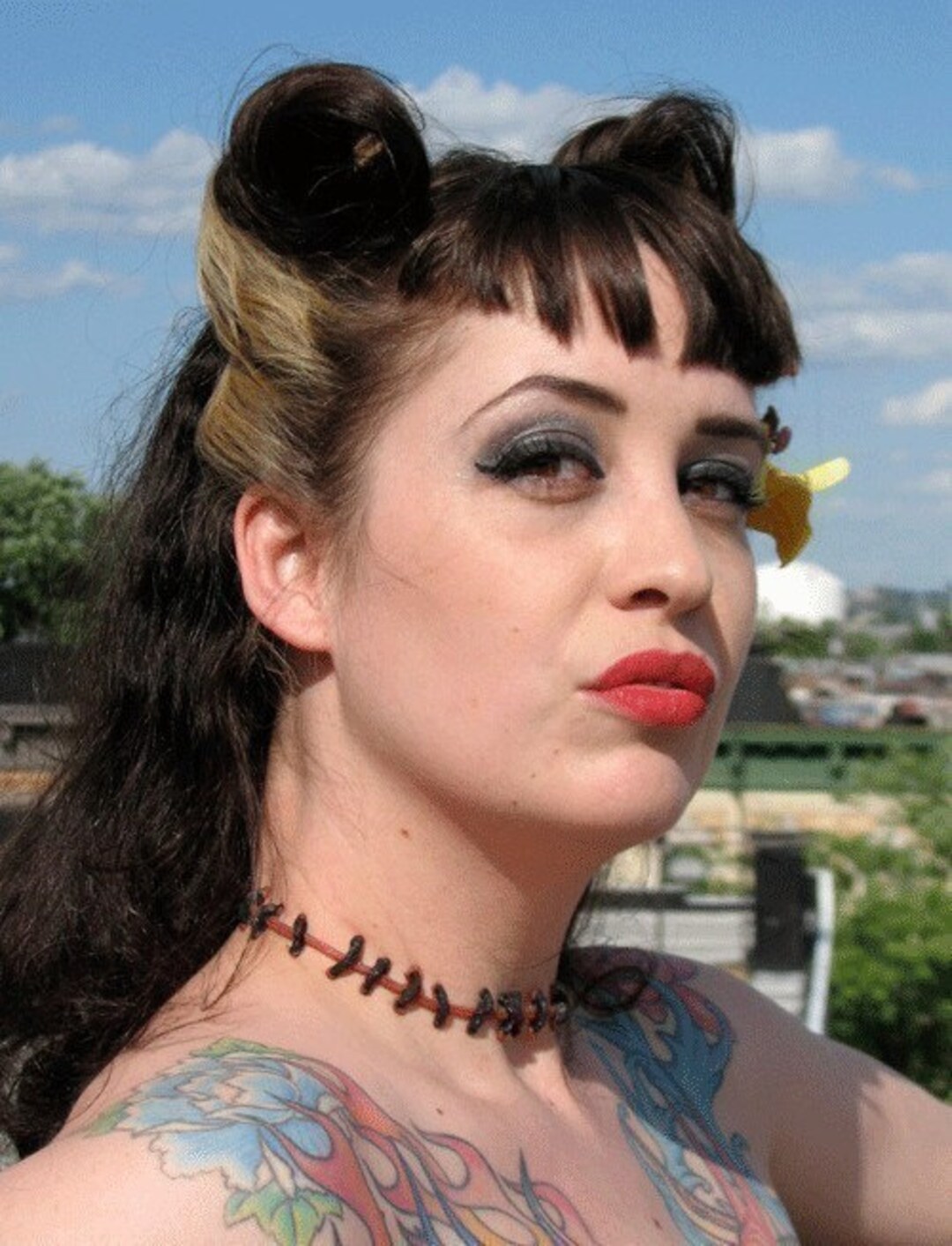 Sally Costume - Stitch Choker Necklace - Natural Flesh 3 - Etsy