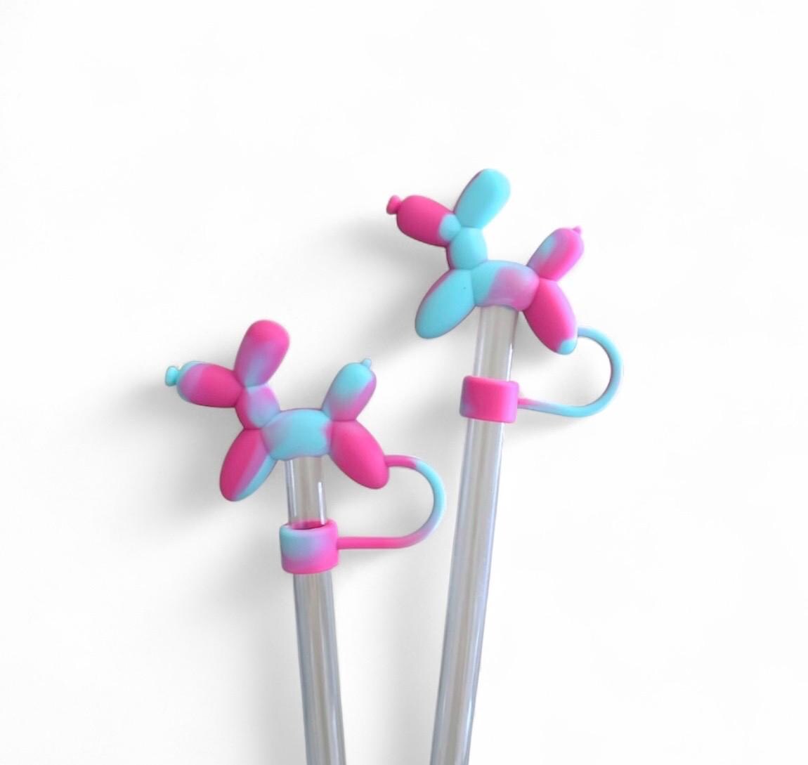 Balloon Dog 3D Straw Topper (1pc) - Etsy
