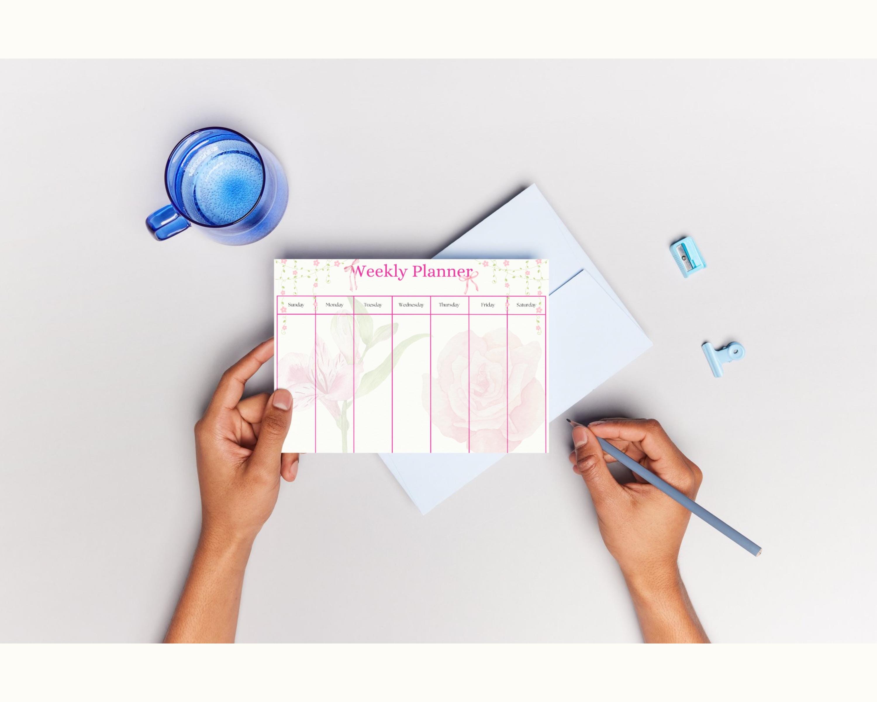 Weekly Planner Template: Organize Your Week - Printable Template ...