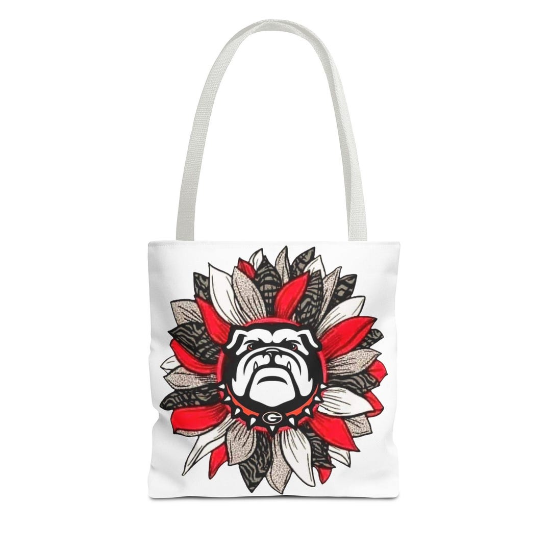 Bulldogs Floral Tote Bag, Georgia Bulldogs Fan Gear, Game Day Tote ...
