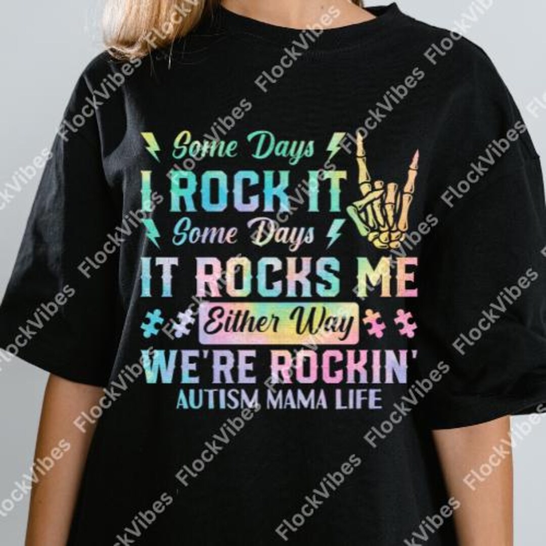 We're Rocking Autism Mom Life SVG | Autism Awareness Clipart | Instant ...