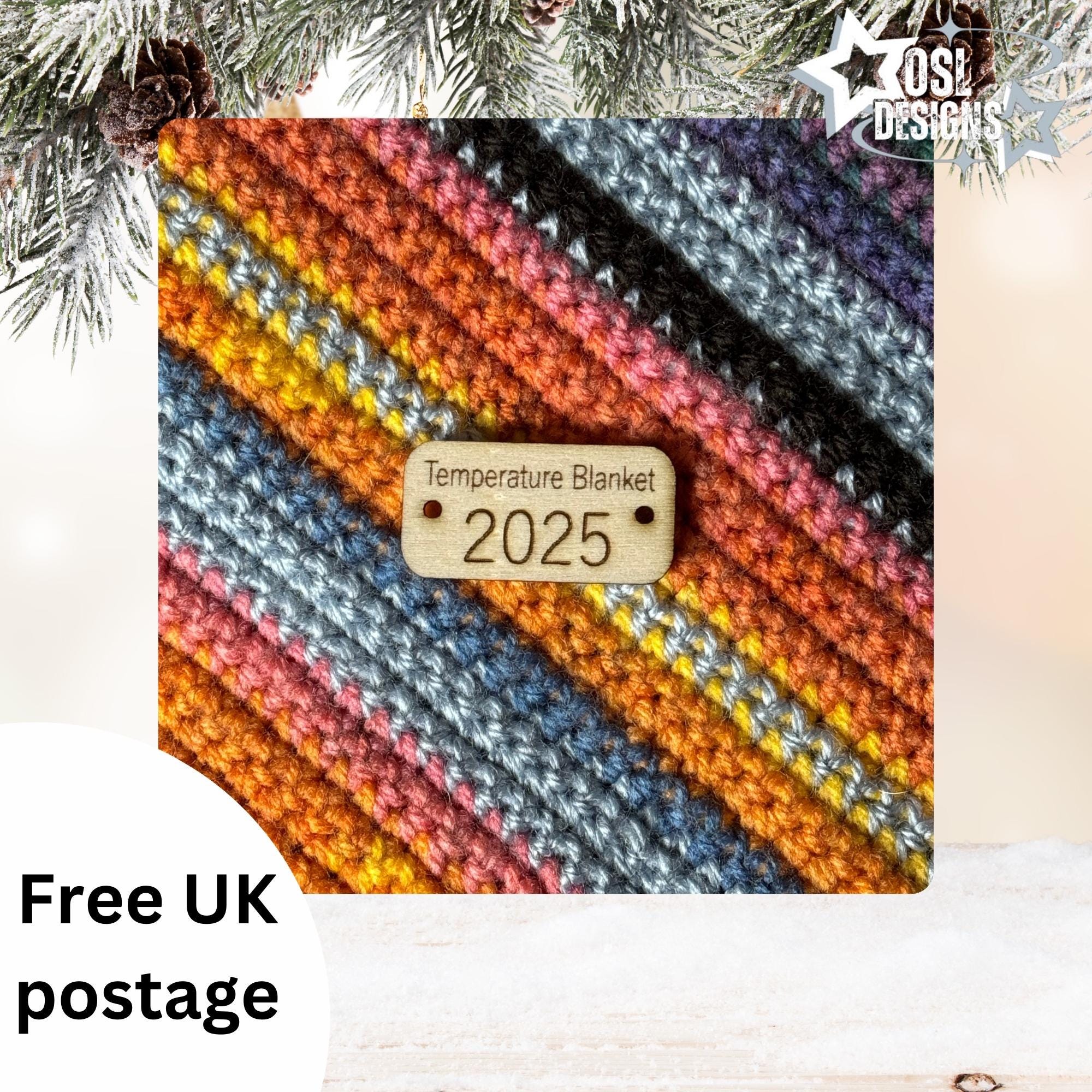 Temperature Blanket Shade Chart | Blanket Planner Key | Personalised ...