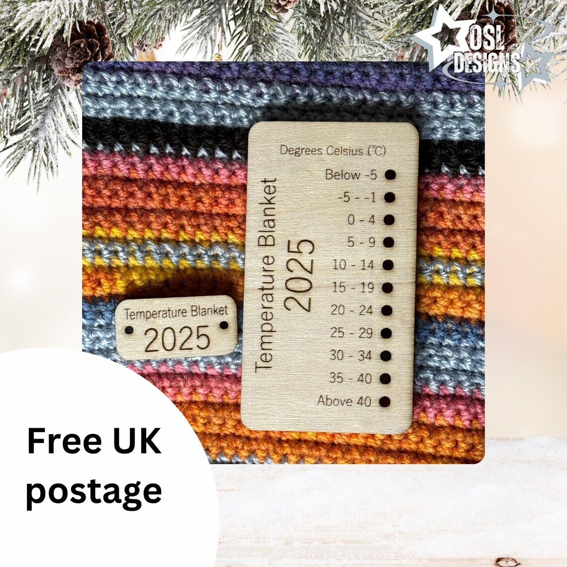 Temperature Blanket Shade Chart | Blanket Planner Key | Personalised ...