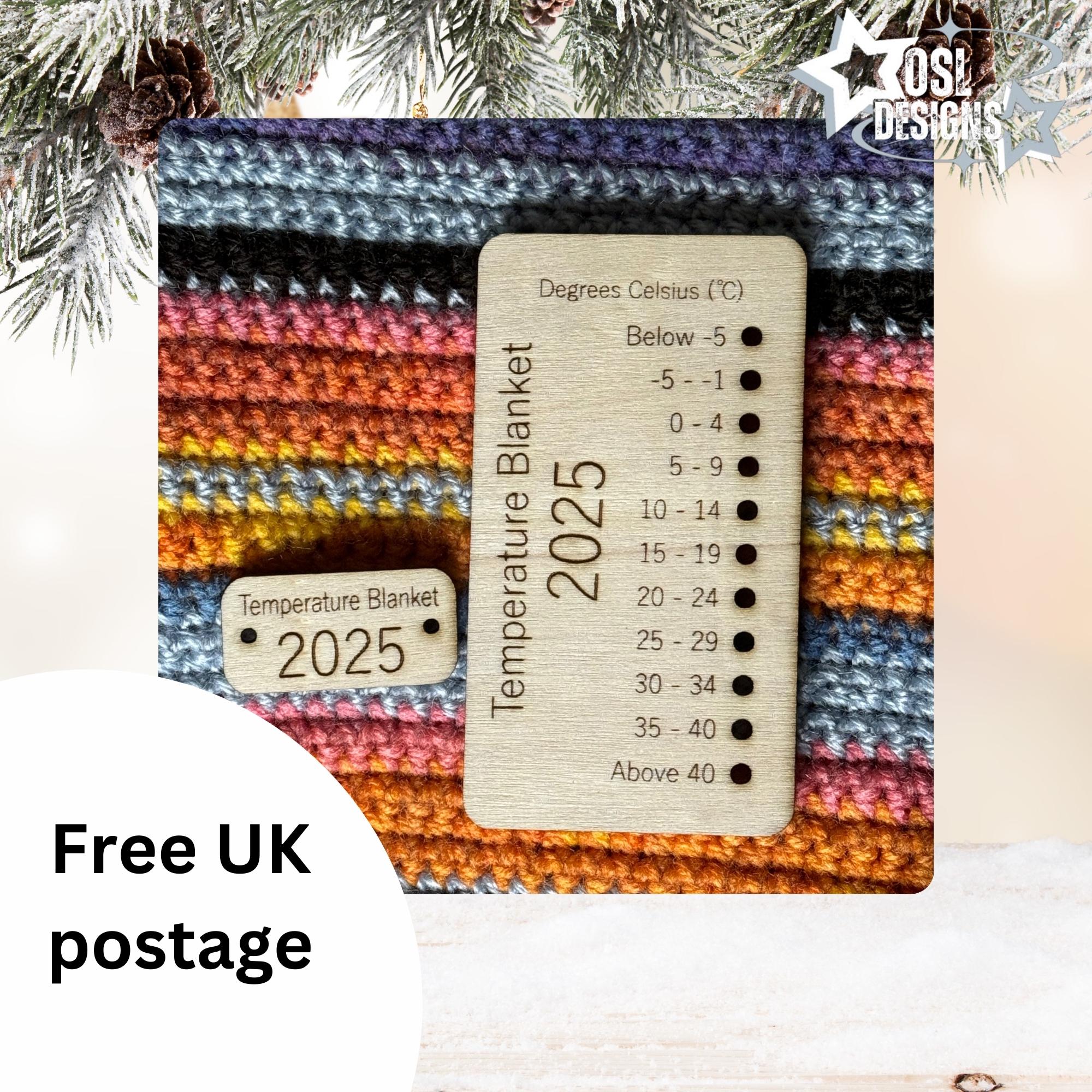 Temperature Blanket Shade Chart | Blanket Planner Key | Personalised ...