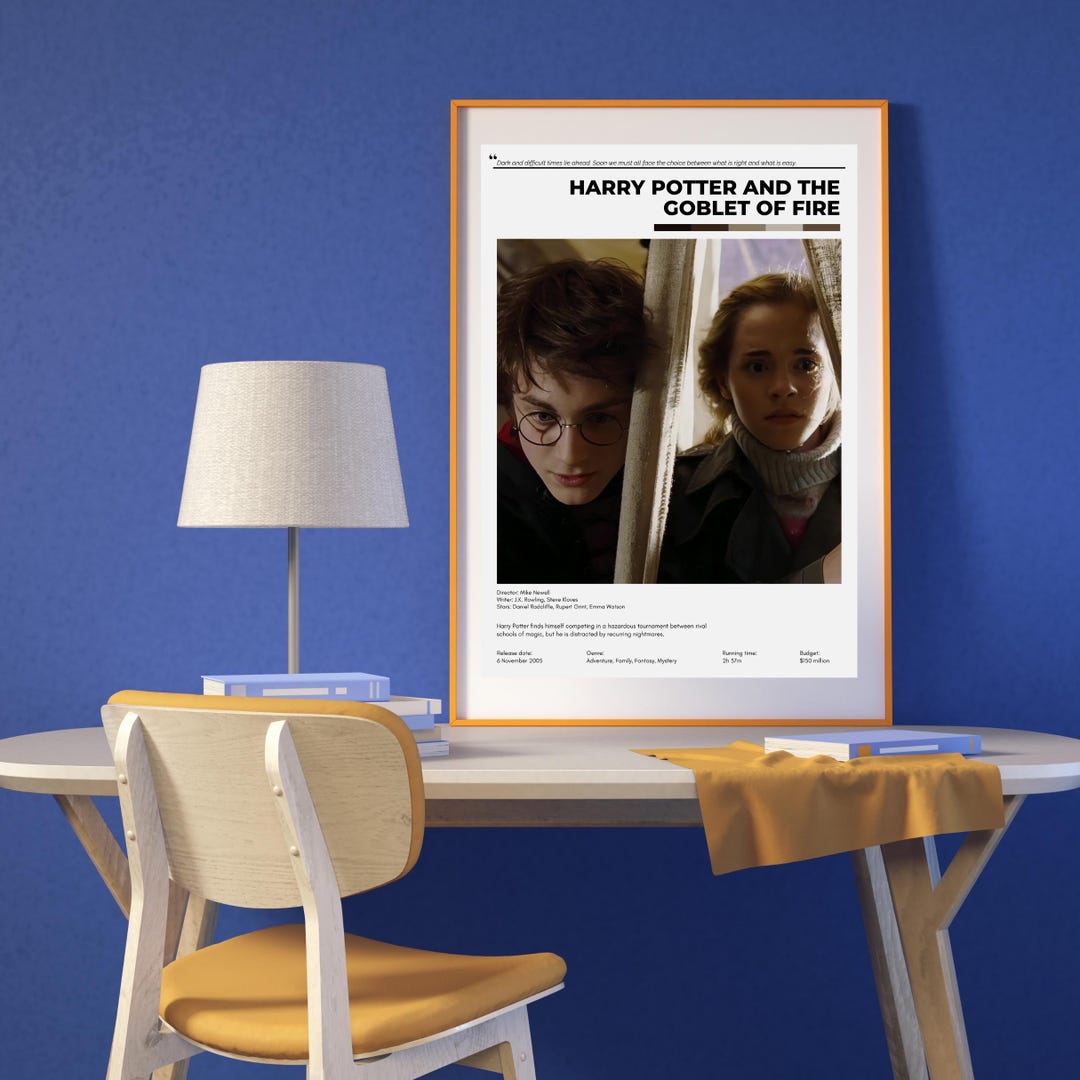 Harry Potter Poster, Digital Wall Art, Minimalist Poster, Wall Art ...