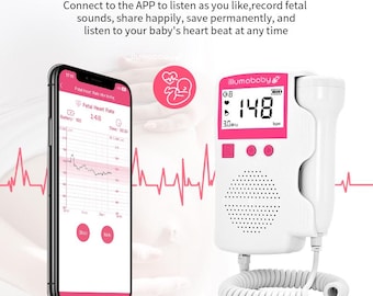 Fetal Heartbeat Monitor Portable Doppler Fetal Heartbeat Monitor for ...