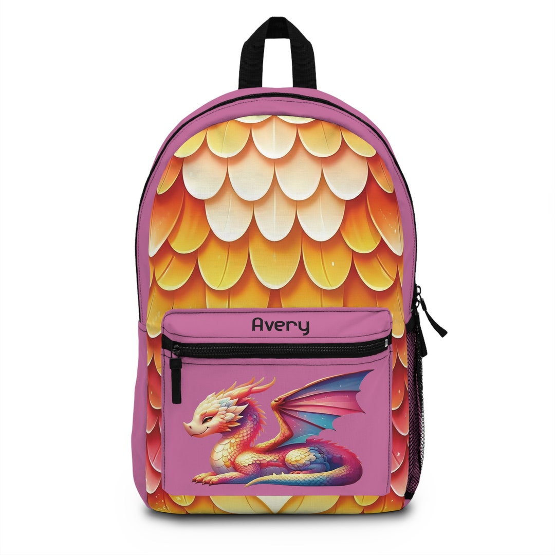Personalized Dragon Back Pack, Kids Backpack, Back to School Bag ...
